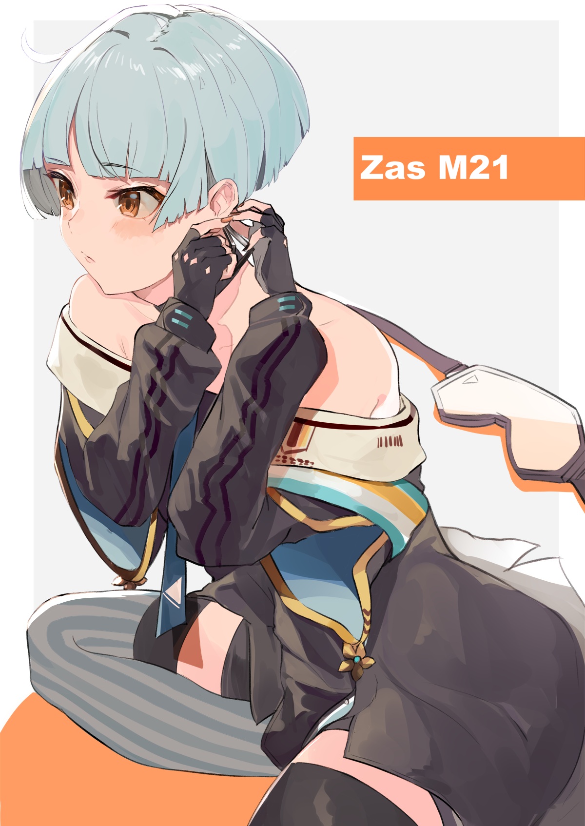 asyde girls frontline zas m21 (girls frontline) thighhighs | #578184 | yande.re